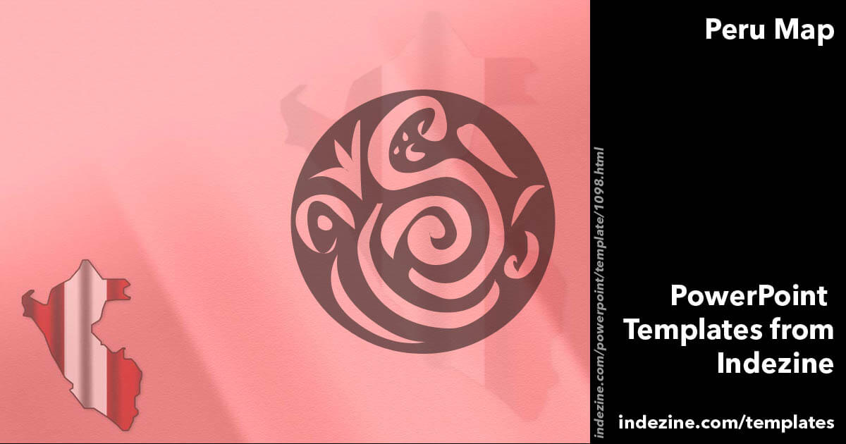 Peru Map 02 PowerPoint Template
