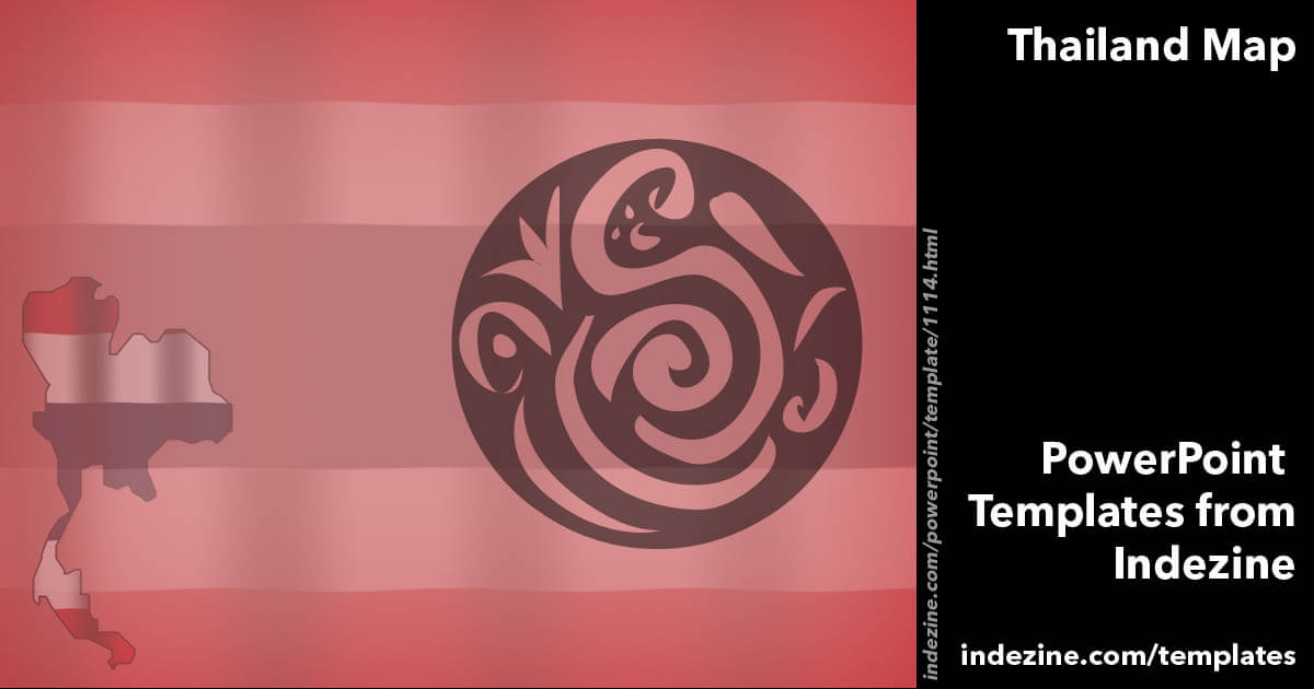 Thailand Map 02 PowerPoint Template