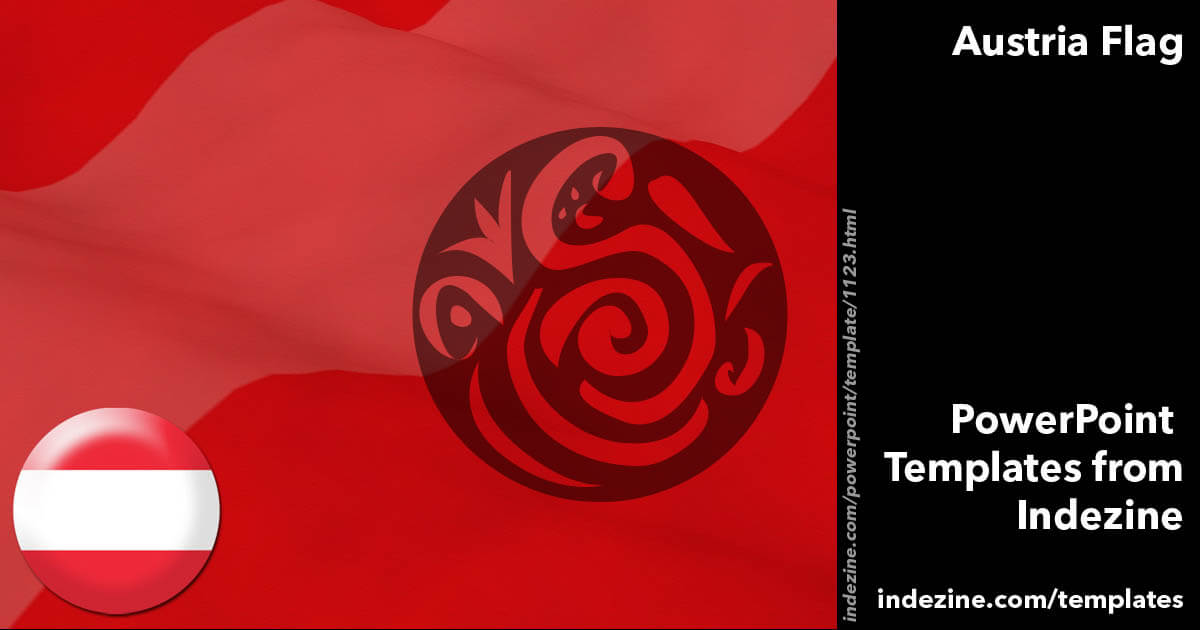 Austria Flag 06 PowerPoint Template