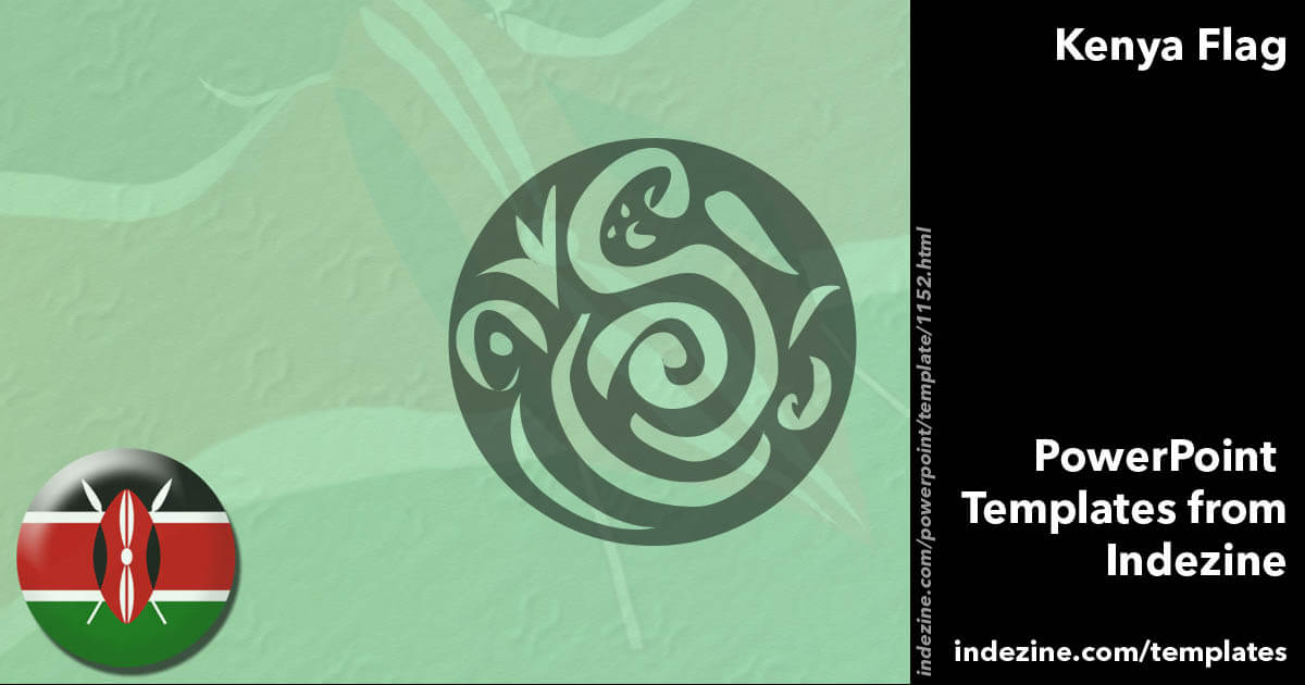 Kenya Flag 04 PowerPoint Template