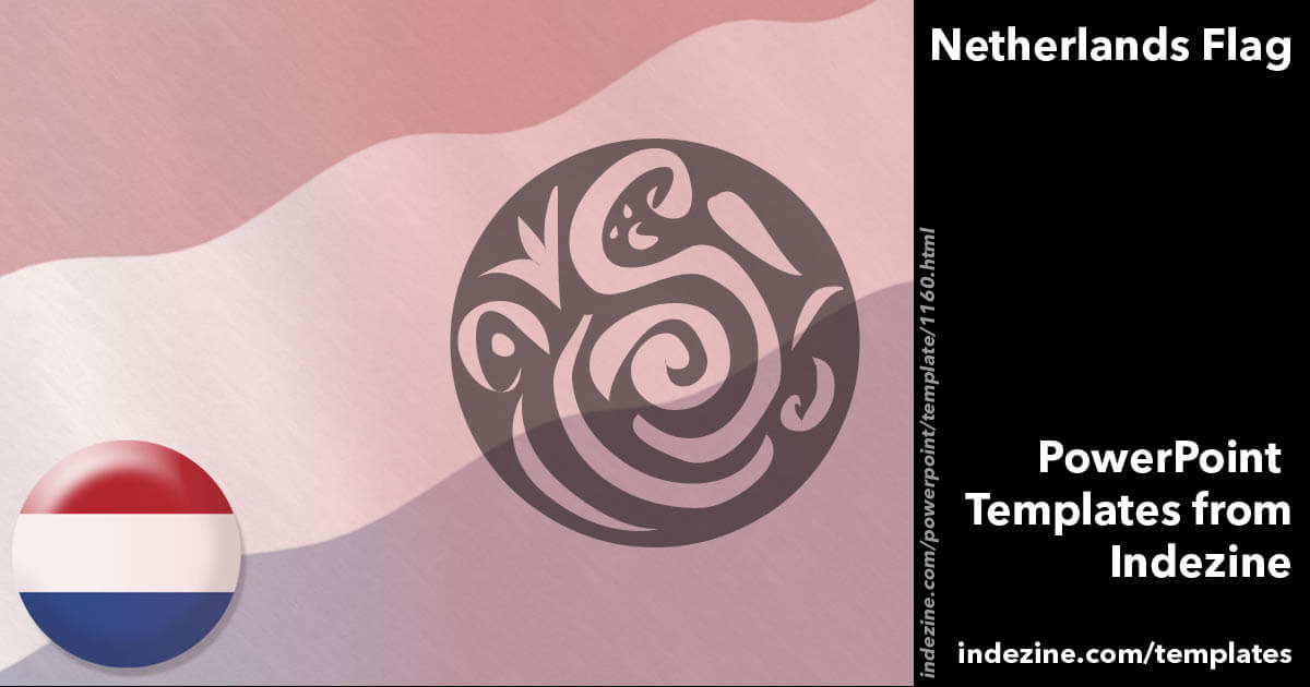 Netherlands Flag 04 PowerPoint Template