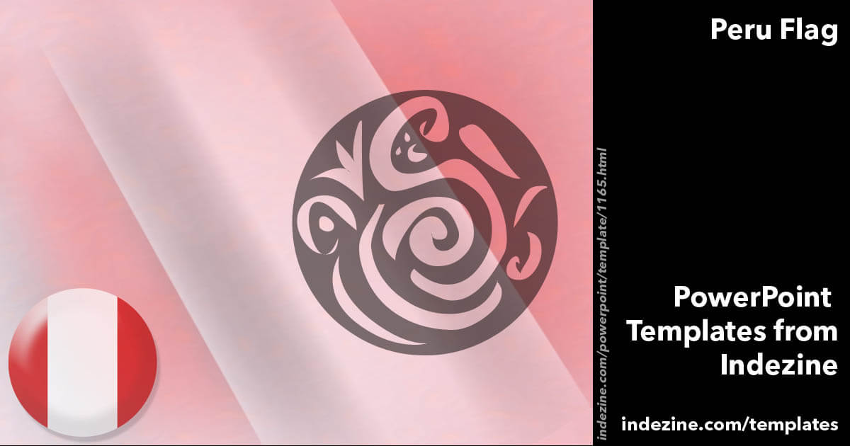 Peru Flag 04 PowerPoint Template