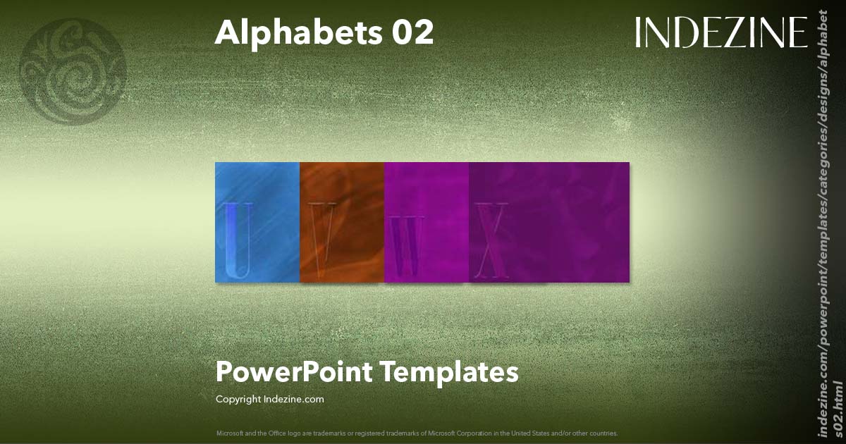Alphabets 02 PowerPoint Templates