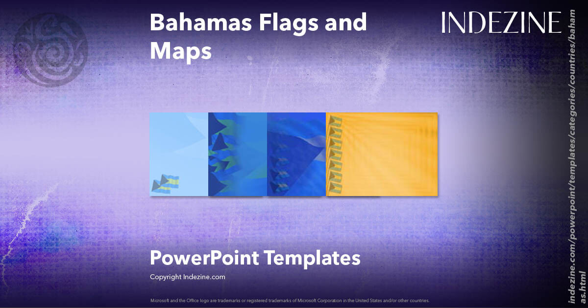 Bahamas Flags and Maps PowerPoint Templates