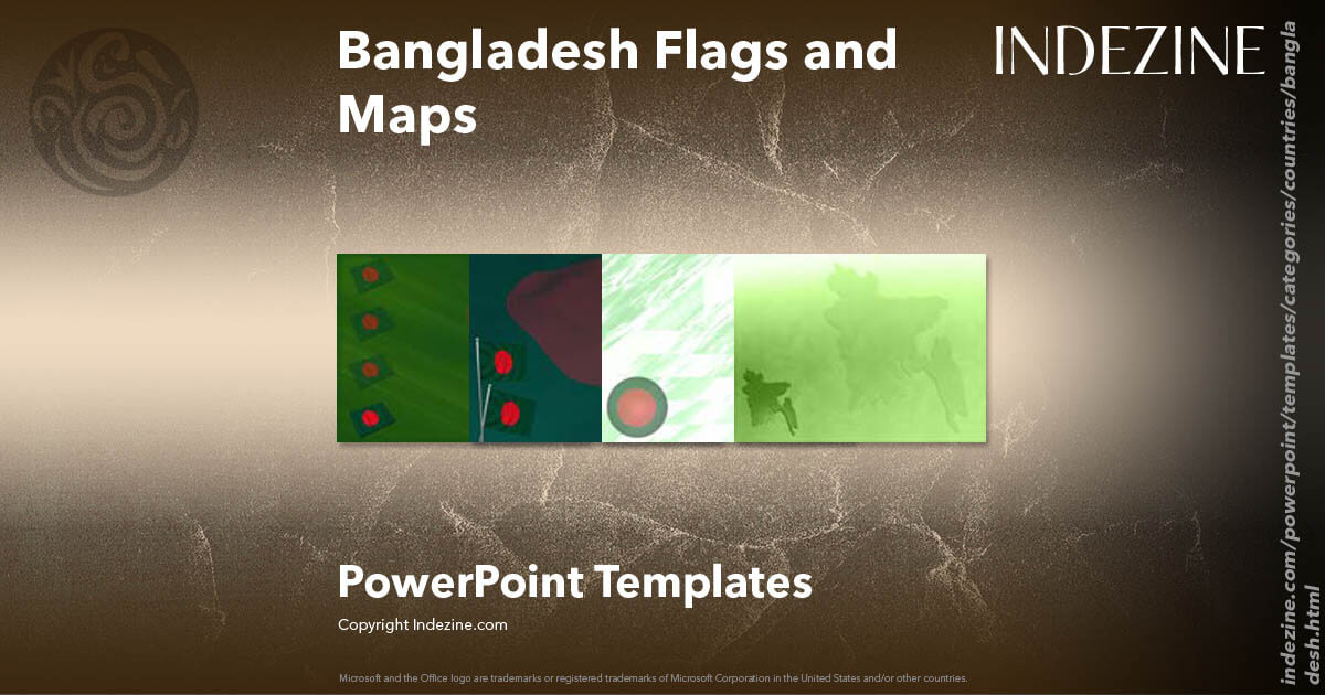Bangladesh Flags and Maps PowerPoint Templates