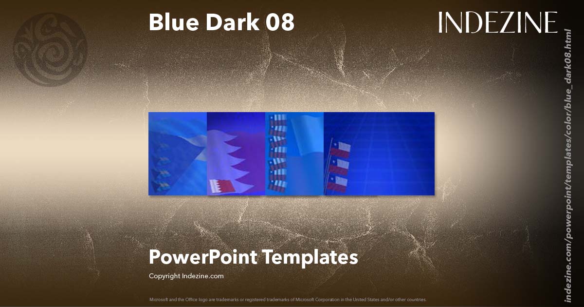 Blue Dark 08 PowerPoint Templates