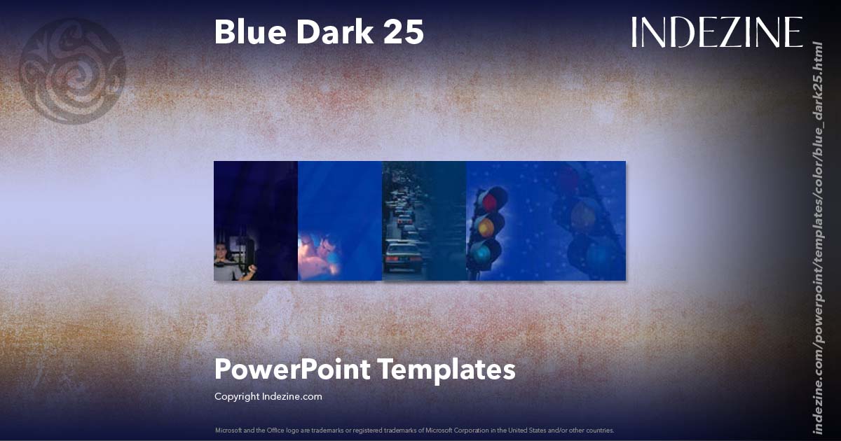 Blue Dark 25 PowerPoint Templates