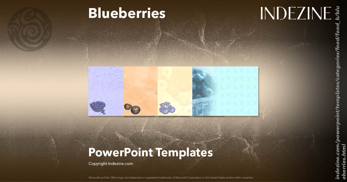 Blueberries PowerPoint Templates