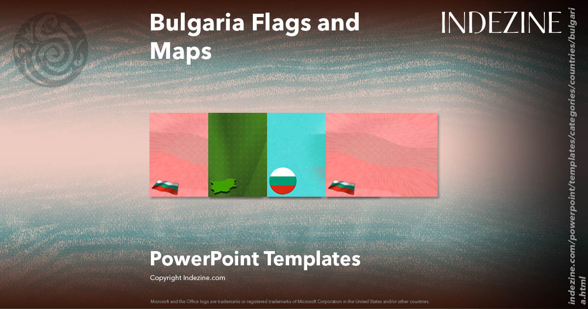 Bulgaria Flags and Maps PowerPoint Templates