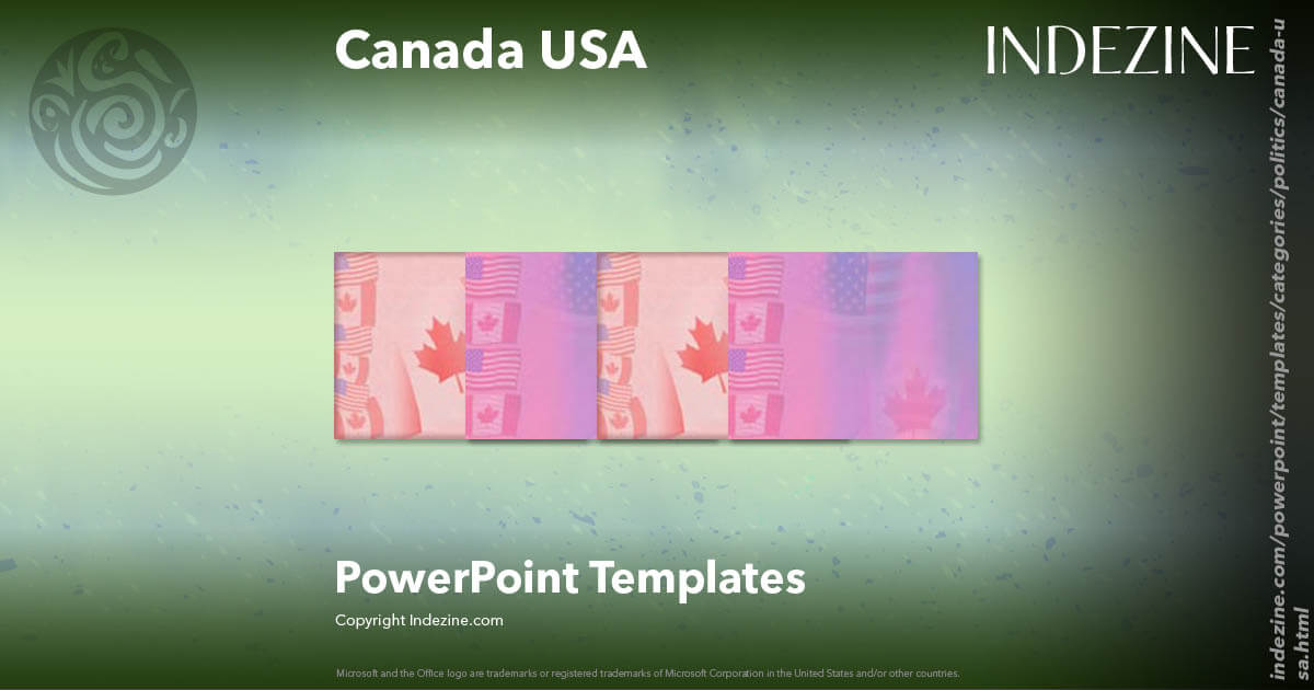 Canada USA PowerPoint Templates