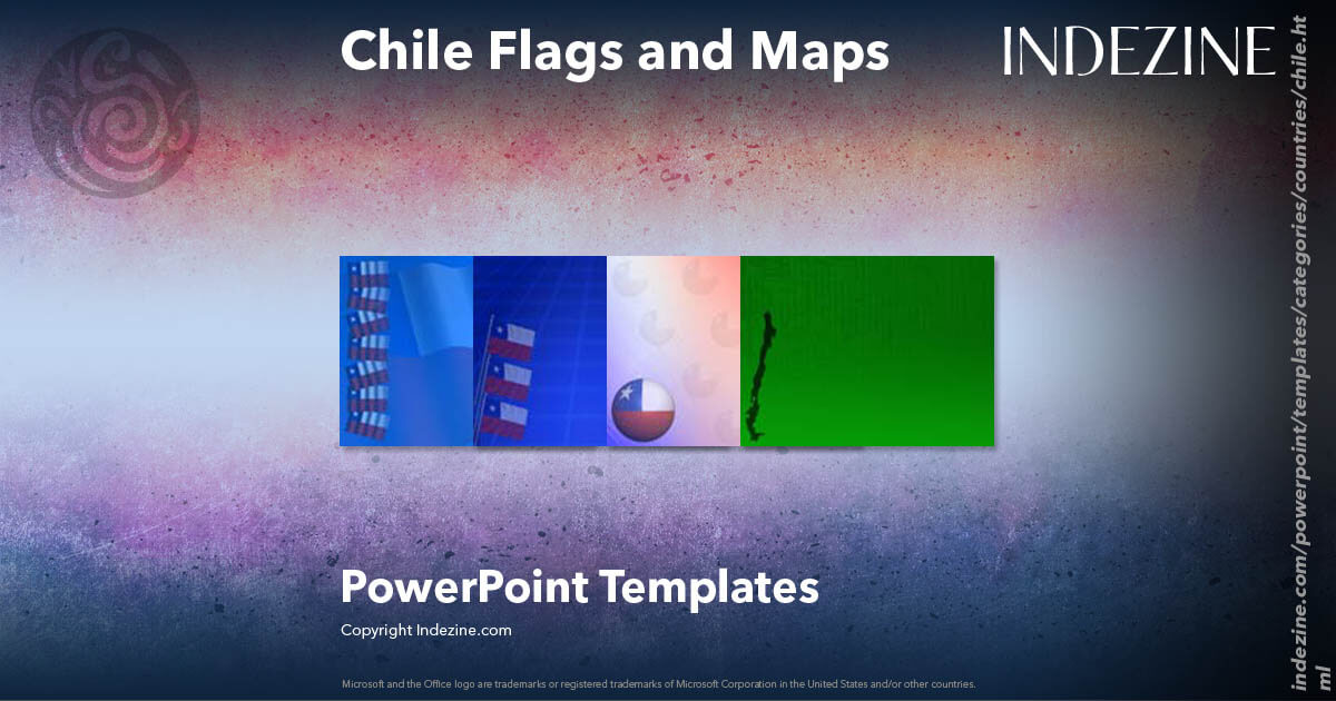 Chile Flags and Maps PowerPoint Templates