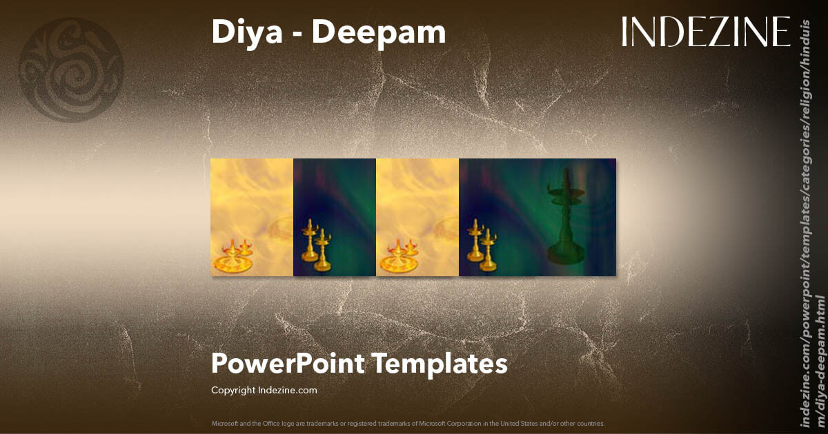 Diya - Deepam PowerPoint Templates