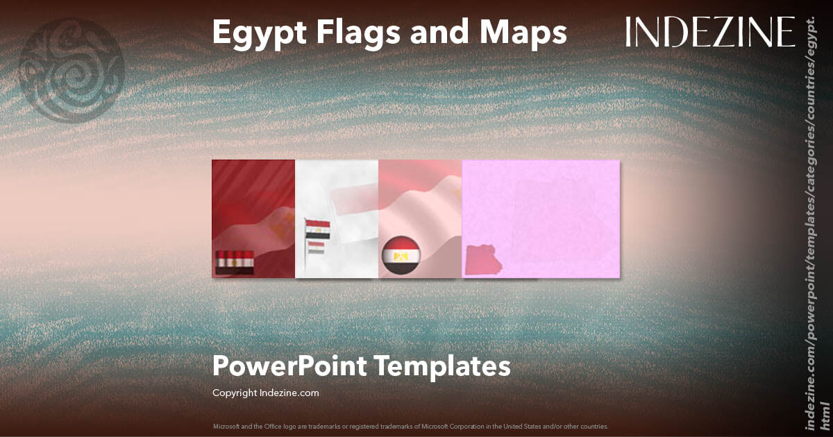 Egypt Flags and Maps PowerPoint Templates