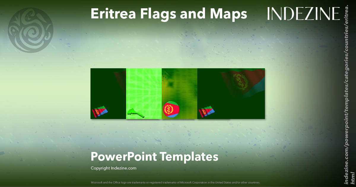 Eritrea Flags and Maps PowerPoint Templates