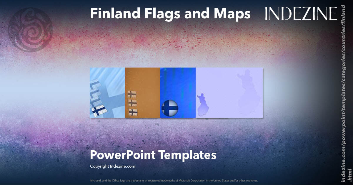 Finland Flags and Maps PowerPoint Templates