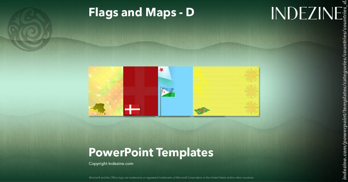 Flags and Maps - D PowerPoint Templates