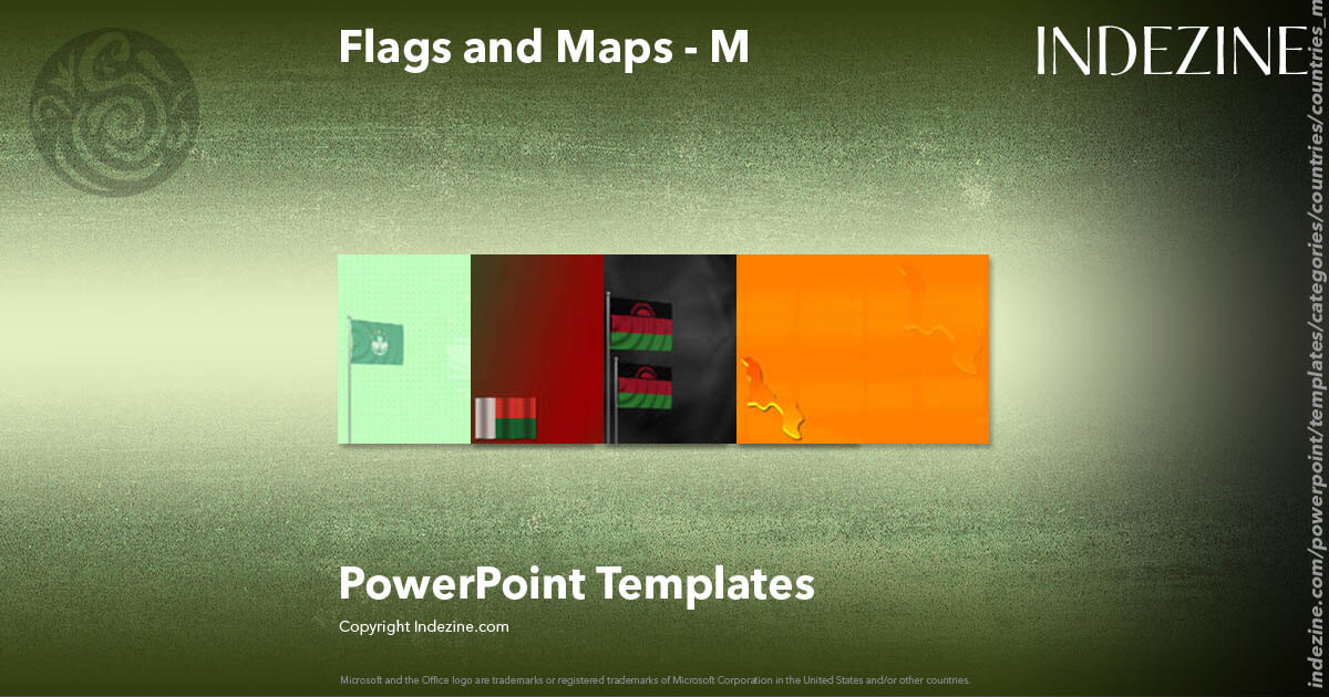 Flags and Maps - M PowerPoint Templates