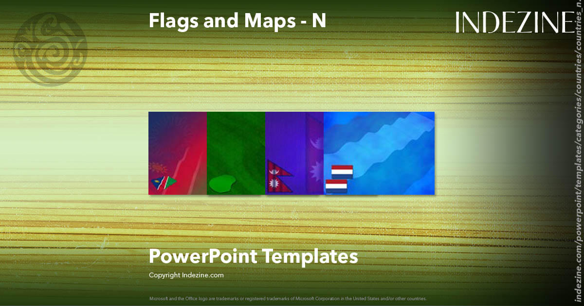Flags and Maps - N PowerPoint Templates