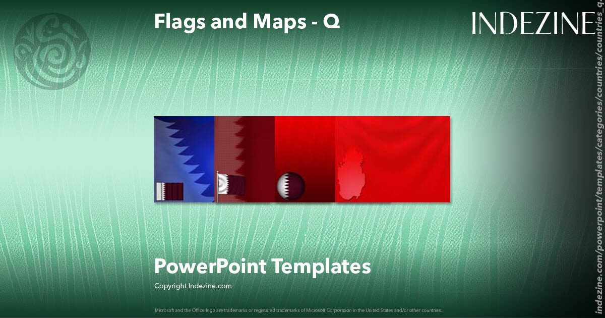 Flags and Maps - Q PowerPoint Templates