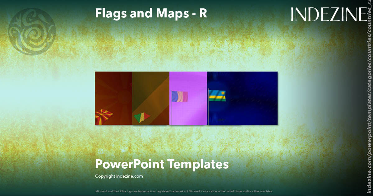 Flags and Maps - R PowerPoint Templates