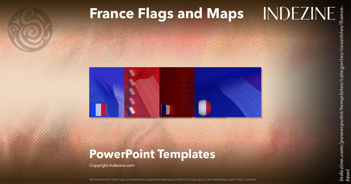 France Flags and Maps PowerPoint Templates