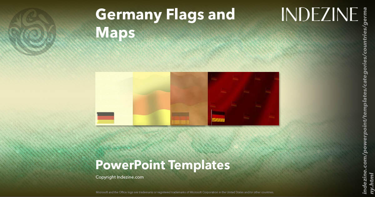 Germany Flags and Maps PowerPoint Templates