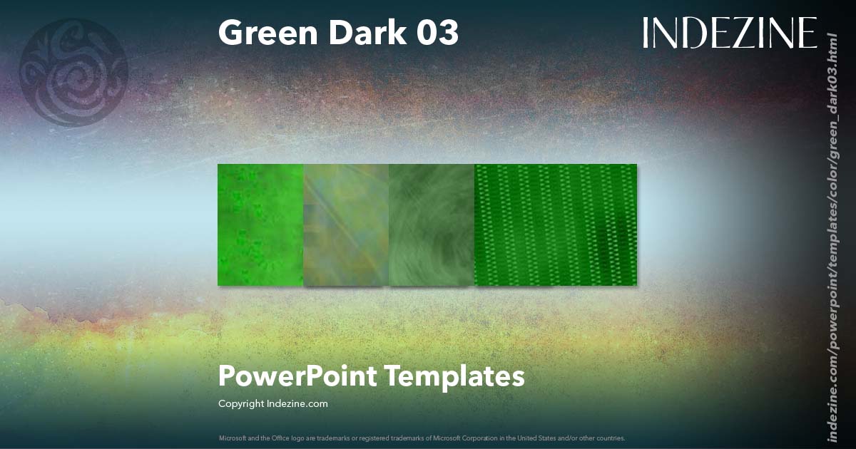 Green Dark 03 PowerPoint Templates