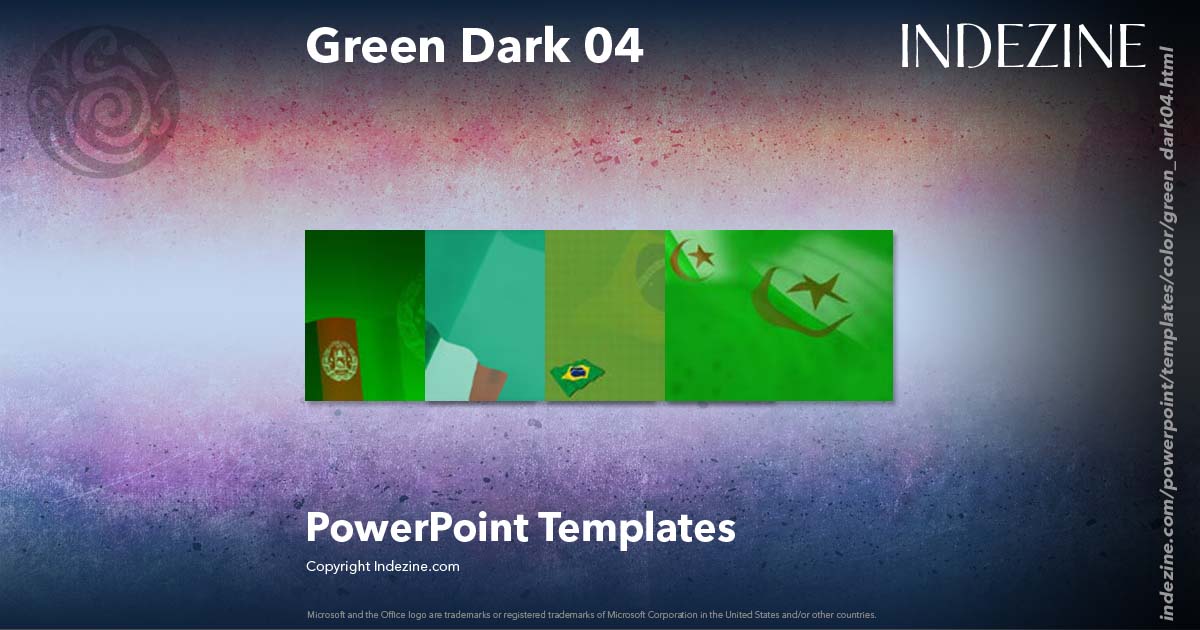 Green Dark 04 PowerPoint Templates