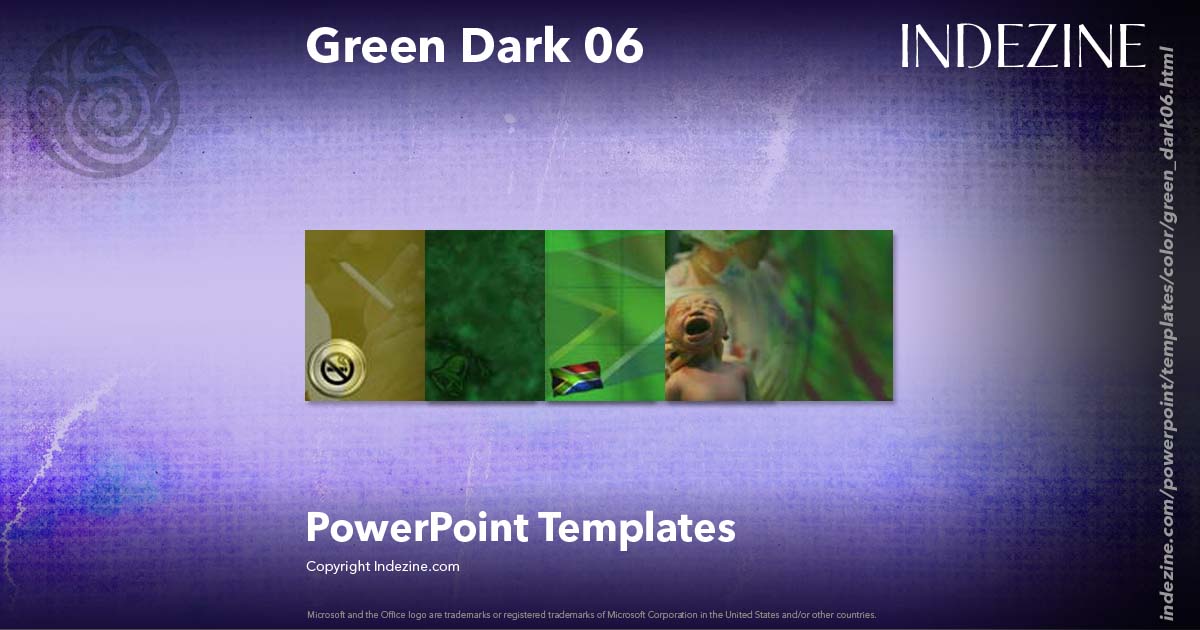 Green Dark 06 PowerPoint Templates