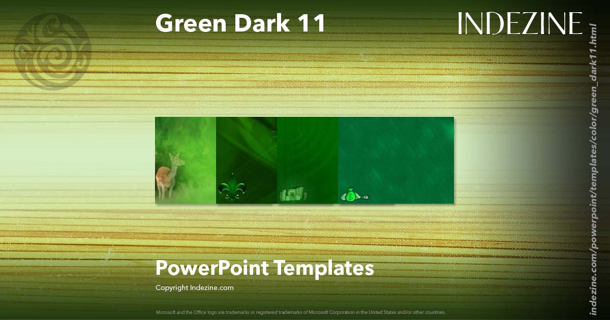 Green Dark 11 PowerPoint Templates
