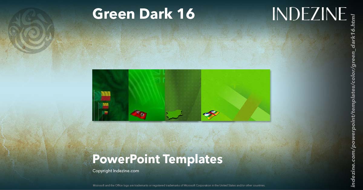Green Dark 16 PowerPoint Templates