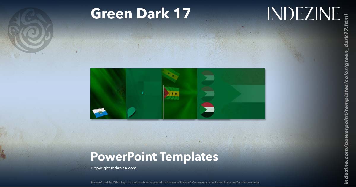 Green Dark 17 PowerPoint Templates