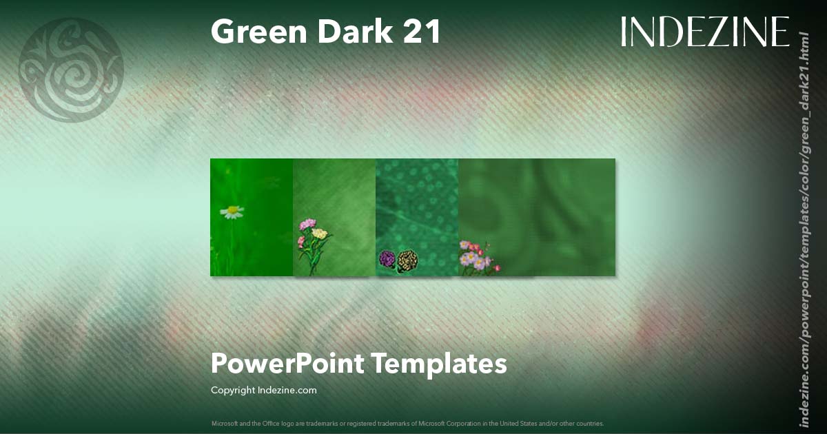 Green Dark 21 PowerPoint Templates