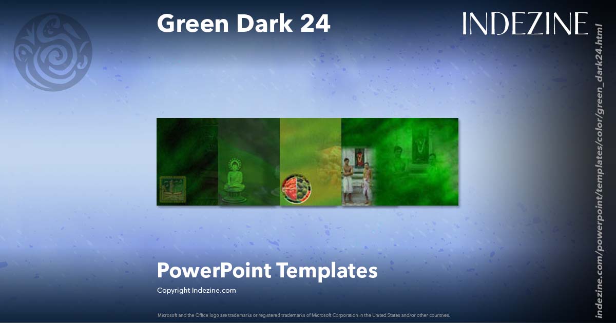 Green Dark 24 PowerPoint Templates