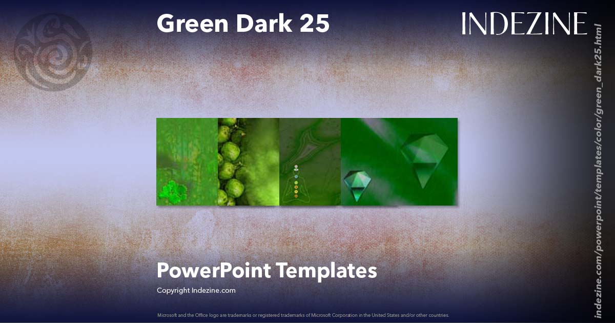 Green Dark 25 PowerPoint Templates