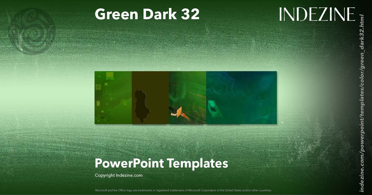 Green Dark 32 PowerPoint Templates