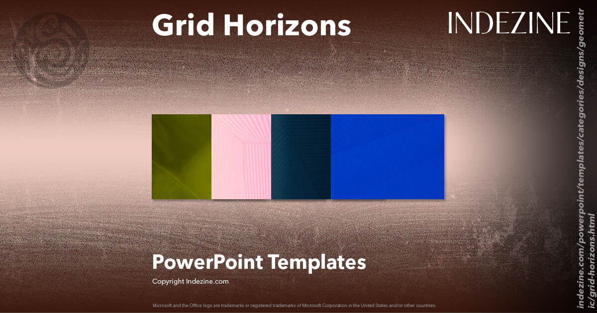 Grid Horizons PowerPoint Templates
