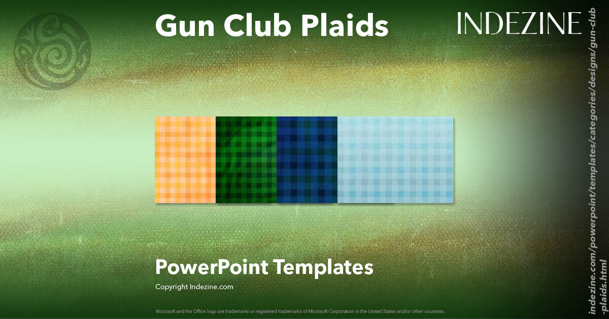 Gun Club Plaids PowerPoint Templates