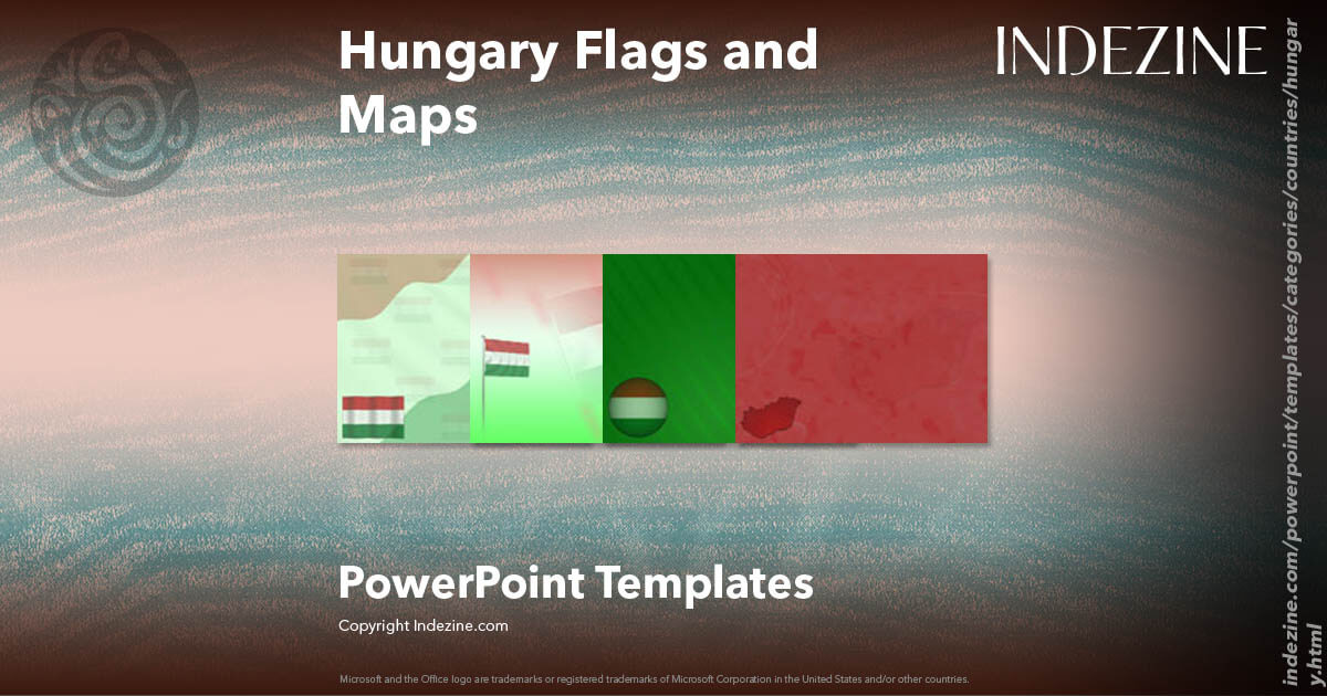 Hungary Flags and Maps PowerPoint Templates