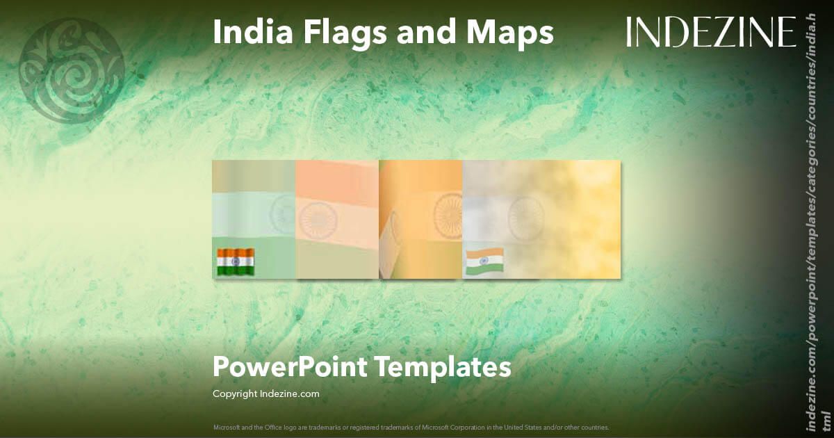 India Flags and Maps PowerPoint Templates