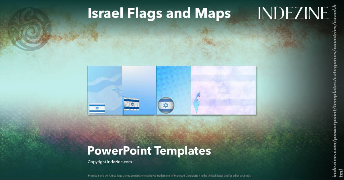 Israel Flags and Maps PowerPoint Templates