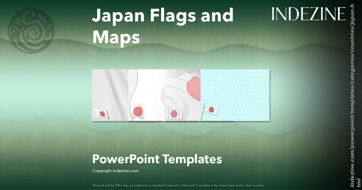 Japan Flags and Maps PowerPoint Templates