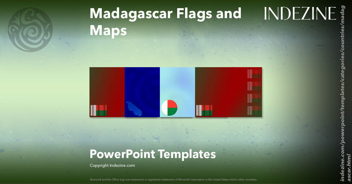 Madagascar Flags and Maps PowerPoint Templates