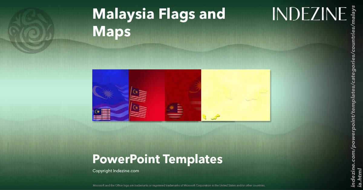 Malaysia Flags and Maps PowerPoint Templates