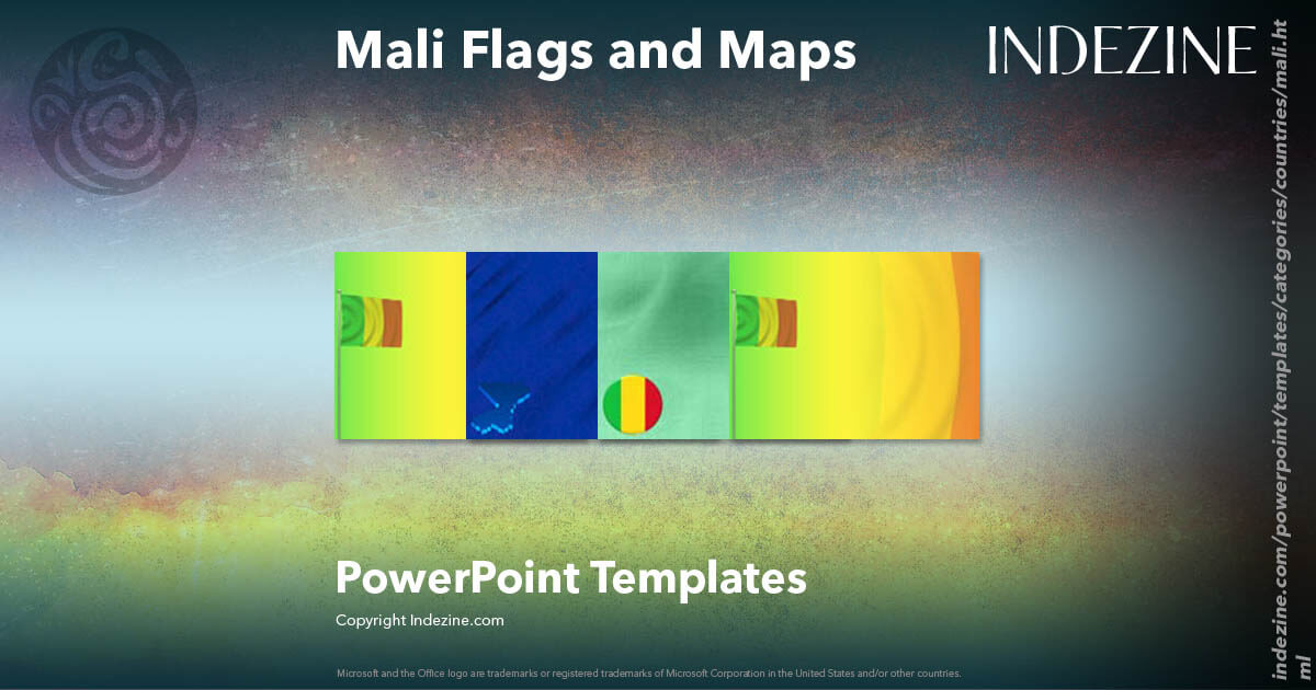 Mali Flags and Maps PowerPoint Templates