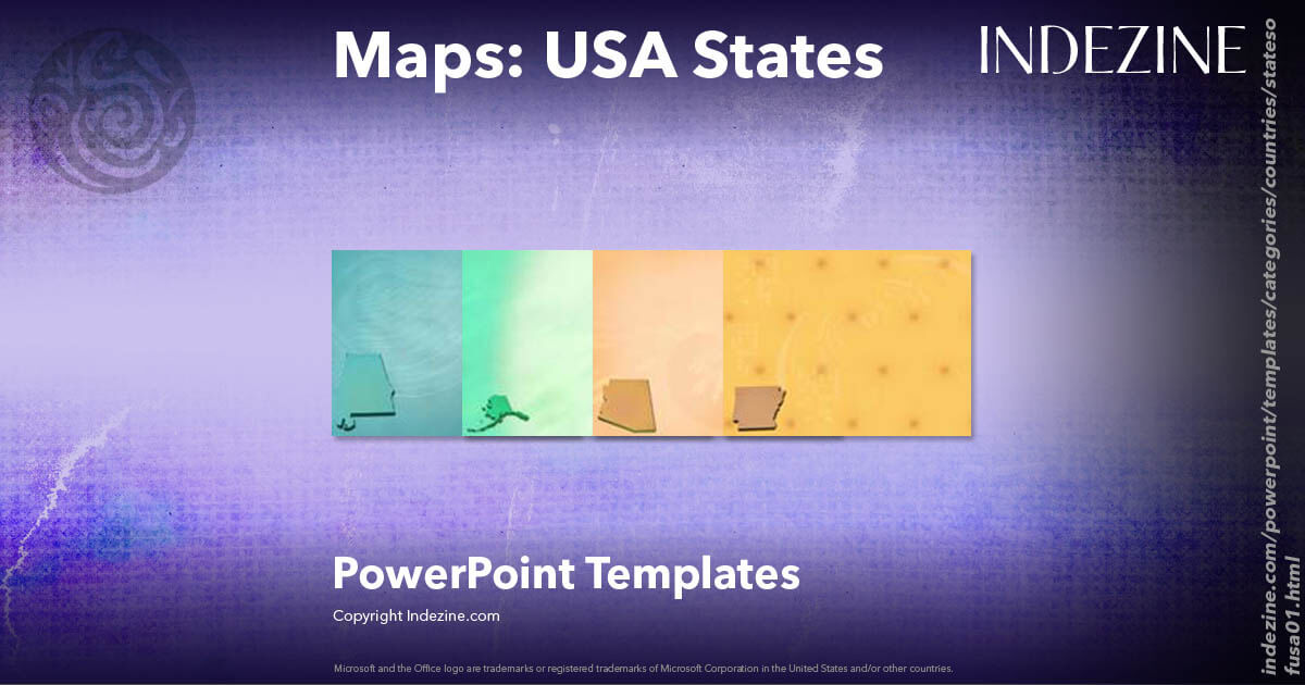 Maps: USA States PowerPoint Templates
