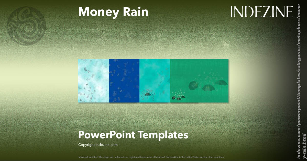 Money Rain PowerPoint Templates