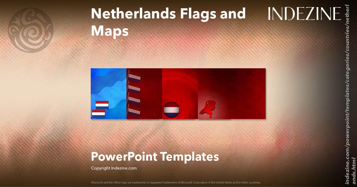 Netherlands Flags and Maps PowerPoint Templates