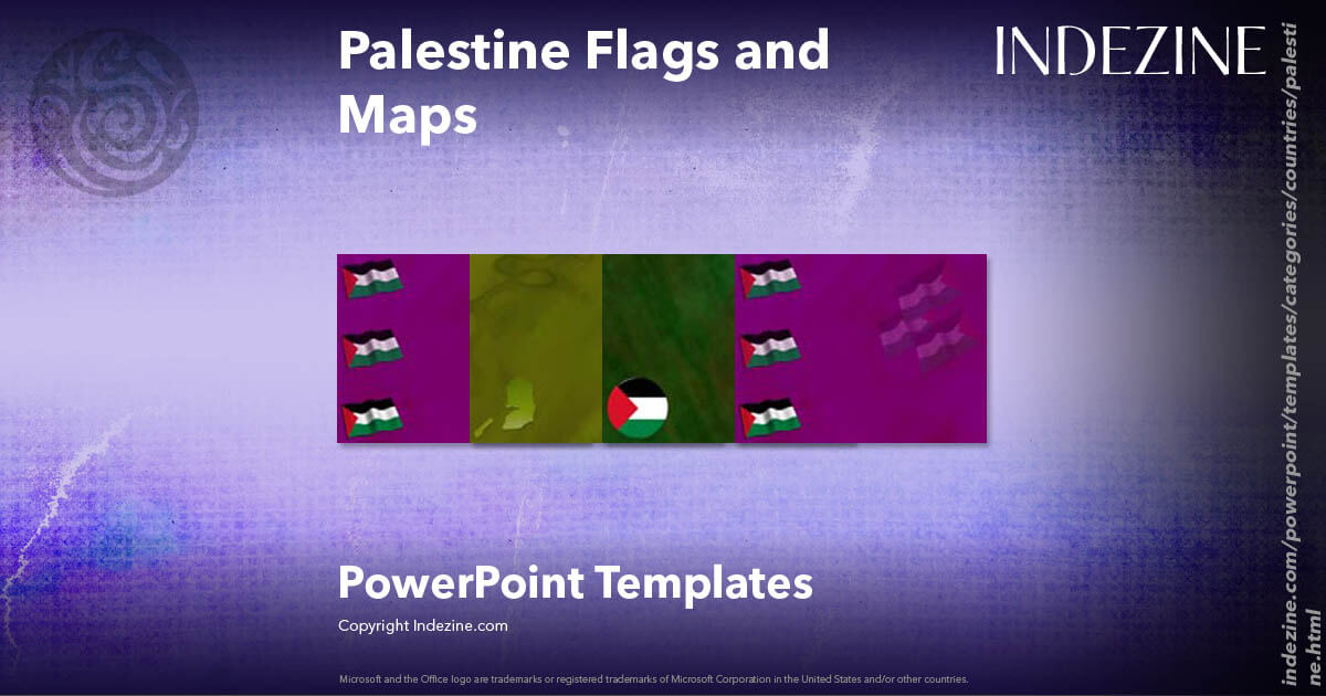 Palestine Flags and Maps PowerPoint Templates
