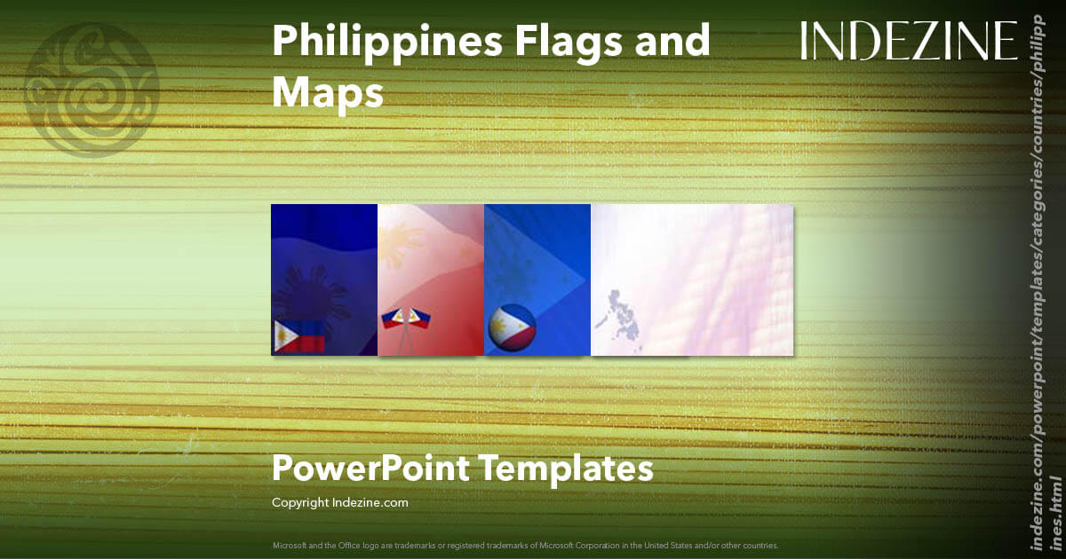 Filipino Philippines Powerpoint Template Philippines Flags And Maps